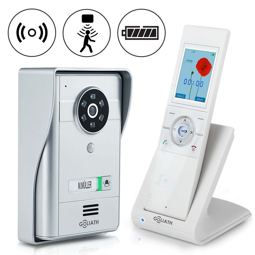 Intercomunicador de puerta inalámbrico de calidad Goliath AV-VTF04 con ...